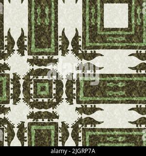 Green hand drawn triceratops dinosaur seamless pattern. Gender Neutral ...
