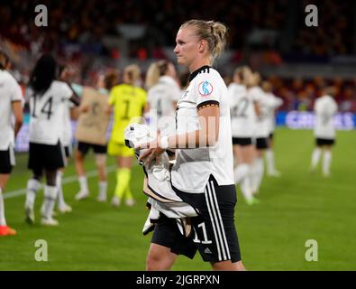 Germany’s Alexandra Popp reacts at full time after the UEFA Women's ...