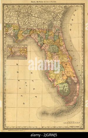 United States. USA. RAND MCNALLY 1906 old antique vintage map plan ...