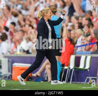 England’s Sarina Wiegman during the UEFA Women's Euro 2022 Group A ...