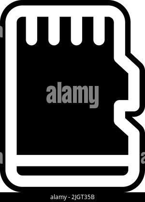 Multimedia electronic file symbol glyph vector illustration. Video ...