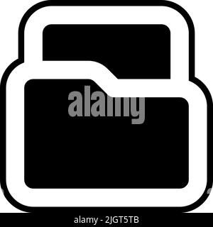 desktop interface window with folders isolated simple ui vector flat illustration Stock Vector ...