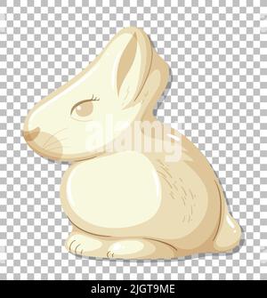 Easter bunny on grid background illustration Stock Vector Image & Art ...