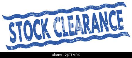STOCK CLEARANCE text written on red round stamp sign Stock Photo - Alamy