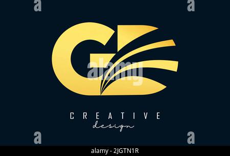 Letter GD blue logo sign. Vector logo design for business Stock Vector ...