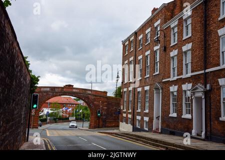 Chester, UK: Jul 3, 2022: Watergate is an access point through the ...