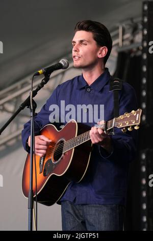 Tom Webber performing at Cornbury Festival, Great Tew, Oxford, UK. July ...