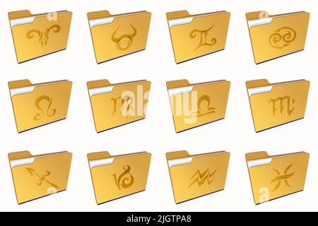 Minimal design, folder of computer 3d illustration Stock Photo - Alamy