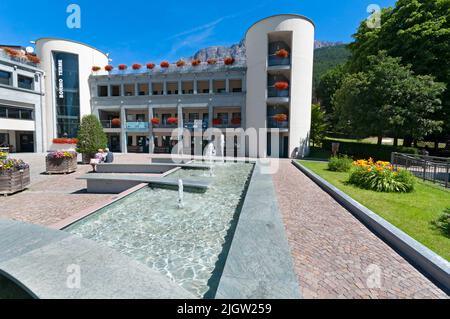 Italy, Lombardy, Valtellina, Bormio, Bormio Terme, Thermal Bath Stock ...