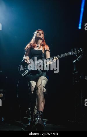 Liv Kettle of Crawlers performs on day three of the Lollapalooza Music ...