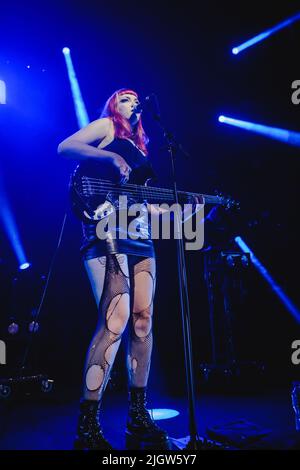 Liv Kettle of Crawlers performs on day three of the Lollapalooza Music ...
