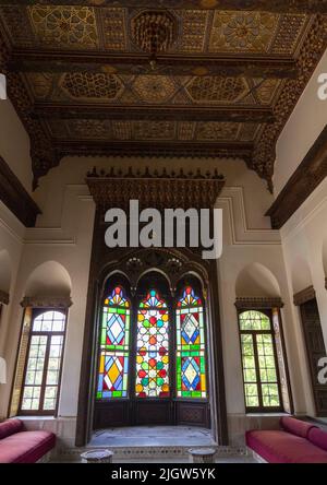 Stained glass windows in Druze leader Walid Jumblatt Palace, Mount ...