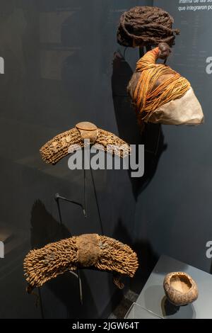 An exhibit of ancient artifacts of the Chinchorro culture in the San ...