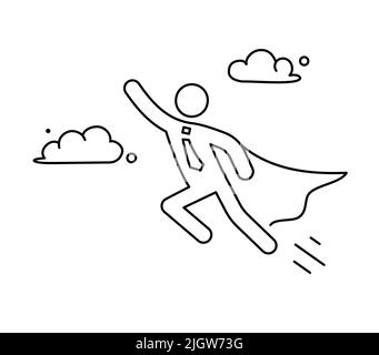 confidence symbol, pictogram businessman leader Stock Vector Image ...