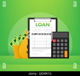 Loan disbursement abstract concept vector illustration. Student loan ...