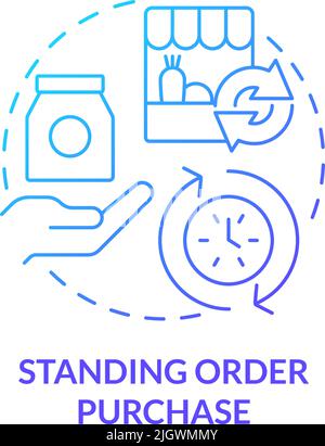 Standing order purchase concept icon Stock Vector Image & Art - Alamy