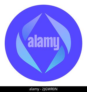 ENS Ethereum Name Service token symbol cryptocurrency logo coin icon ...