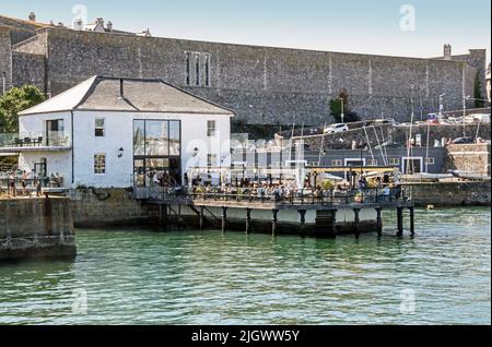 Pier Masters House Restaurant, Plymouth UK Stock Photo - Alamy