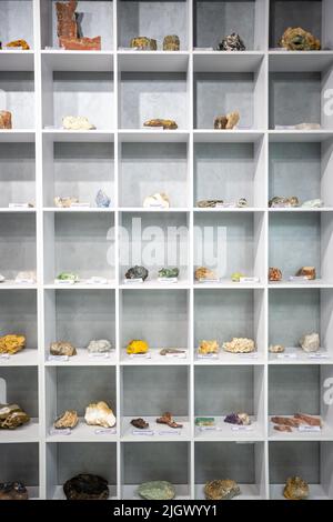 Kemerovo, Russia - May 5, 2022: Mineralogical museum in Kemerovo State ...