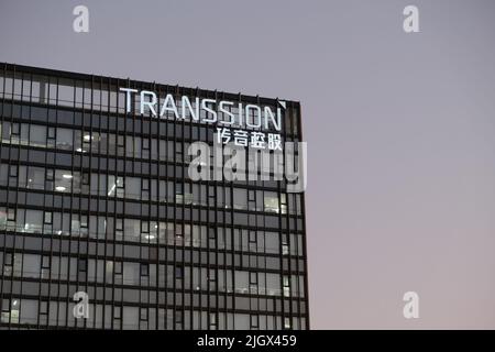 Mobile phone with logo of Chinese company Agricultural Bank of China on ...