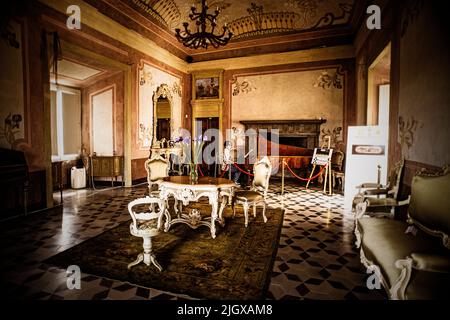 Italy Piedmont Langhe Saliceto Castello dei Marchesi del Carretto a ...