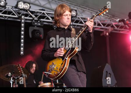 Toby Lee performing at the Cornbury Festival, Great Tew, Oxford, UK ...