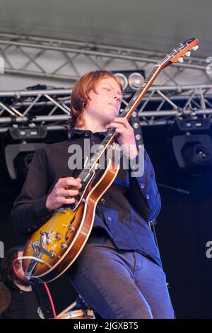 Toby Lee performing at the Cornbury Festival, Great Tew, Oxford, UK ...