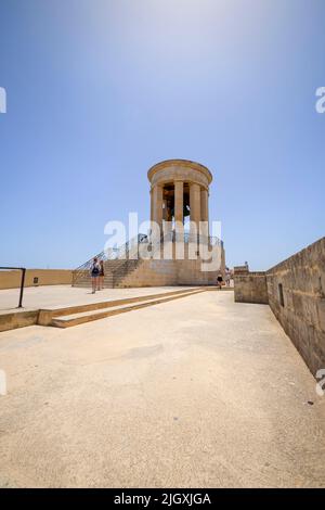 Valletta, Malta 08 July 2022. Pictures with various tourist attractions ...