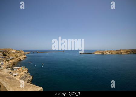 Valletta, Malta 08 July 2022. Pictures with various tourist attractions ...