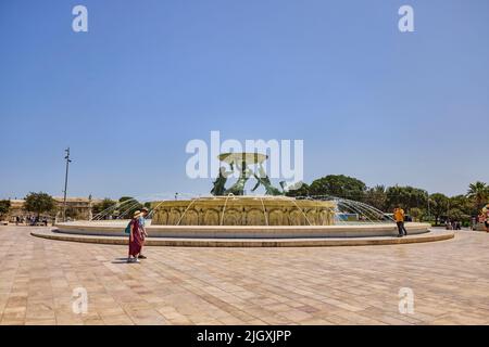 Valletta, Malta 08 July 2022. Pictures with various tourist attractions ...