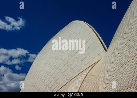 Various angles of the Sydney Opera House showing the unique tiling and ...