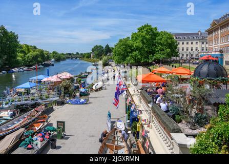 Richmond Bridge and River Thames, Richmond, Richmond upon Thames ...