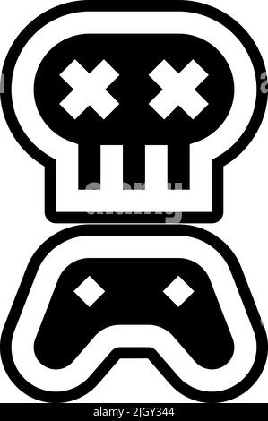Game over black glyph icon Stock Vector Image & Art - Alamy