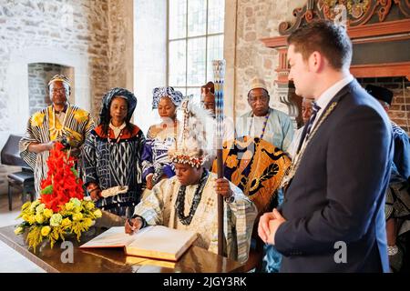 Brunswick, Germany. 13th July, 2022. Asabaton Fontem Njifua (M), King ...