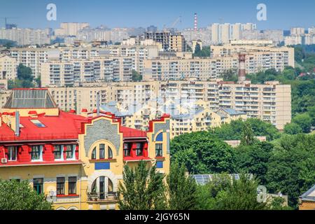 Above soviet communist era buildings in Kyiv - Ukraine Stock Photo - Alamy
