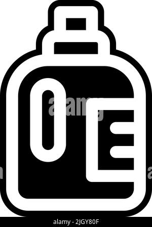 plastic cleaner detergent glyph icon vector illustration Stock Vector ...