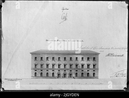 Reproduction - Architect Carl Fredrik Sundvall's drawing by Uppsala ...