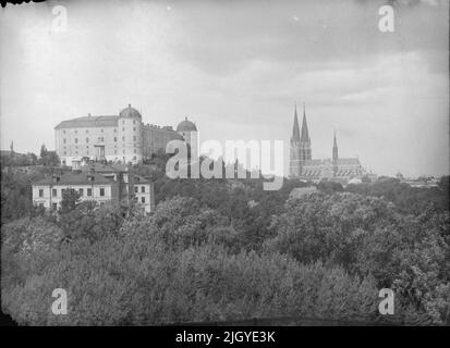Academic Hospital, Uppsala Castle and Uppsala Cathedral with ...