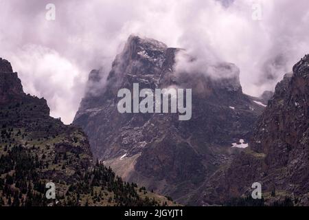 Demirkazik summit, located in Nigde Aladaglar, 3756-meter-high on ...