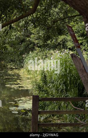 River Nene at Wadenhoe Lock Stock Photo - Alamy