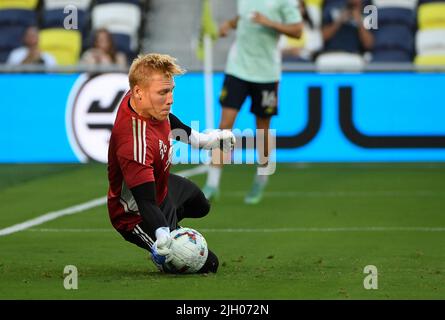 Seattle Sounders goalkeeper Andrew Thomas (24) during a MLS match ...