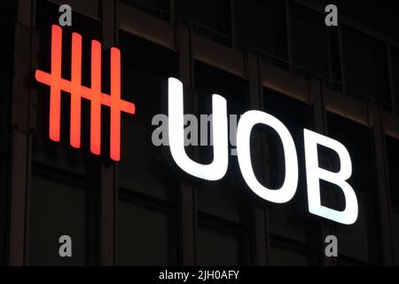 Shanghai,China-Feb.8th 2022: close up CMBC(China Minsheng Banking Corp ...