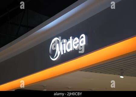 Shanghai,China-June 12th 2022: close up Casarte store sign. A Chinese ...