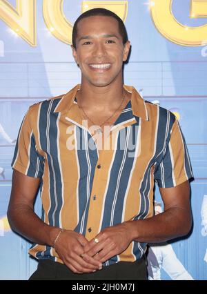 London, UK. Michael Gunning at the Anything Goes press night. Barbican ...