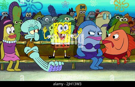 THE SPONGEBOB SQUAREPANTS MOVIE, SQUIDWARD, SPONGEBOB, 2004 Stock Photo ...