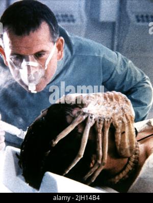 Ian Holm, John Hurt / Alien 1979 directed by Ridley Scott Stock Photo ...