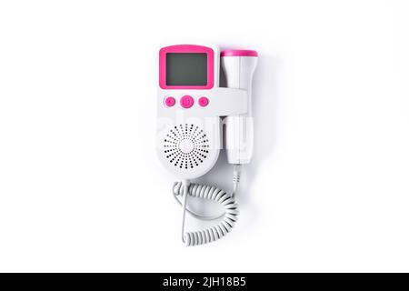 Fetal doppler isolated on white background Stock Photo - Alamy