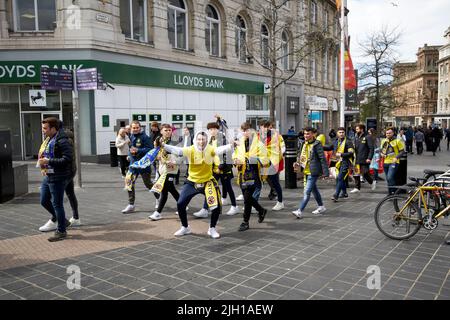 visiting villareal fans for champions league semi final in liverpool ...