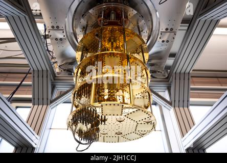 Garching, Germany. 14th July, 2022. Markus Blume (CSU, r), Minister of ...