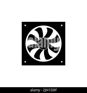 Air ventilation app icon. Exhaust fan. Airflow. Ventilator rotation ...